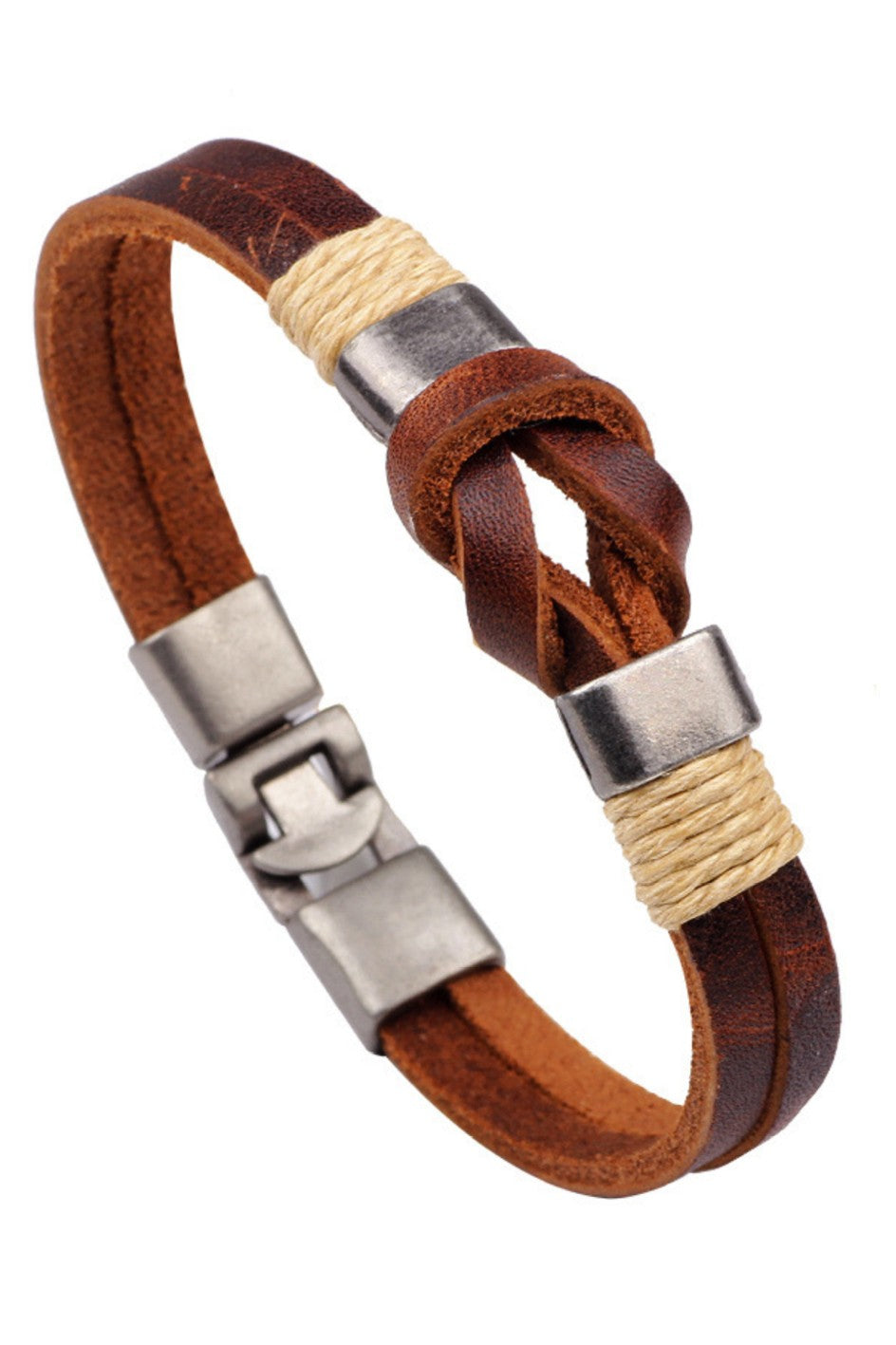 Chloe Knot Leather Bracelet